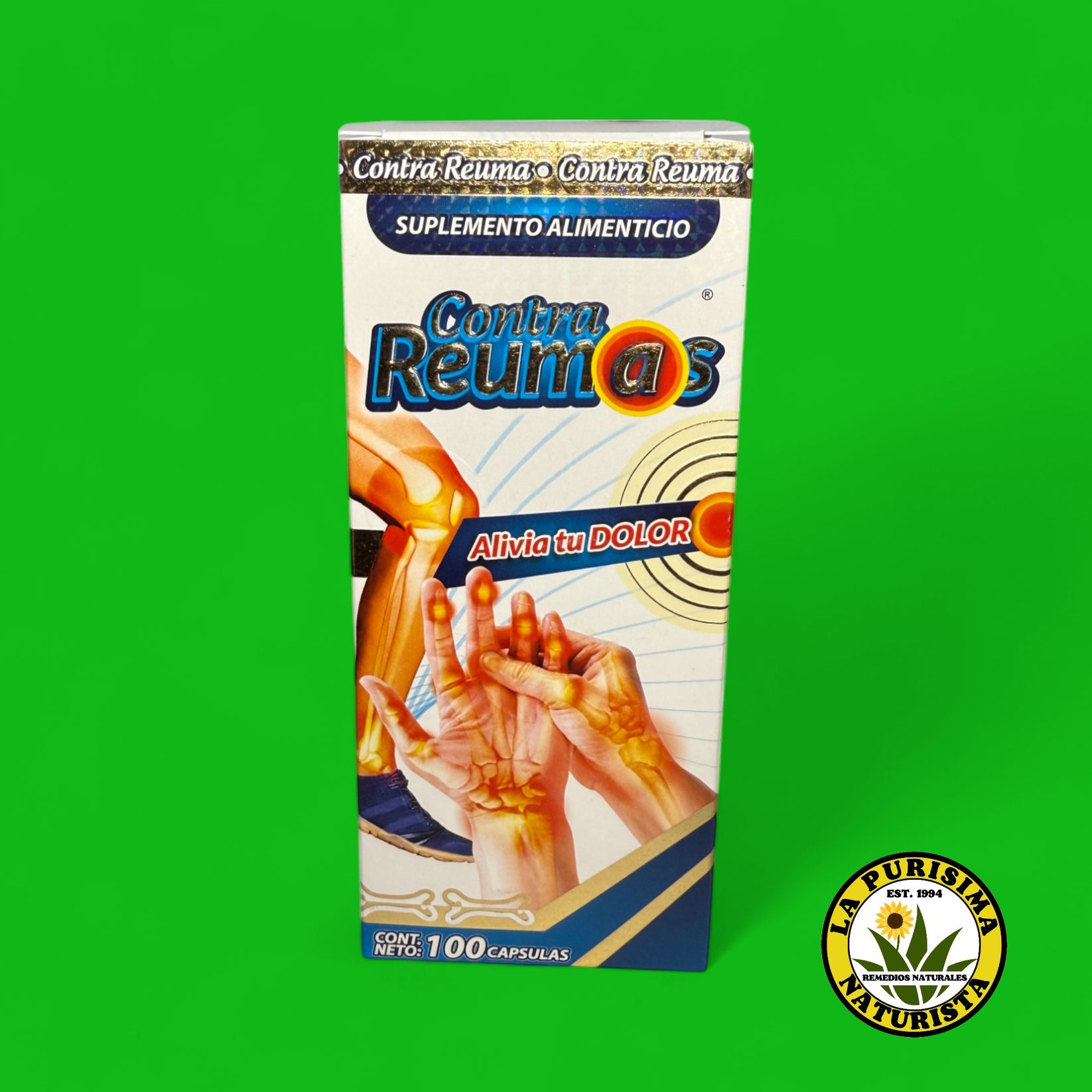 CONTRA REUMAS 100 CAPSULAS – LA PURISIMA NATURISTA