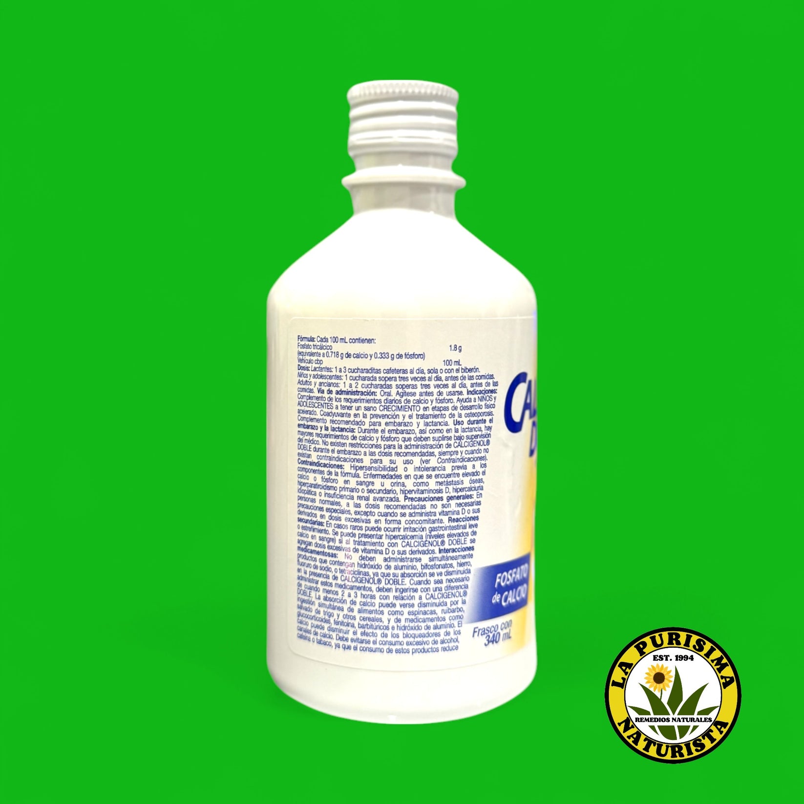 CALCIGENOL DOBLE SUSPENCION 340 ML – LA PURISIMA NATURISTA