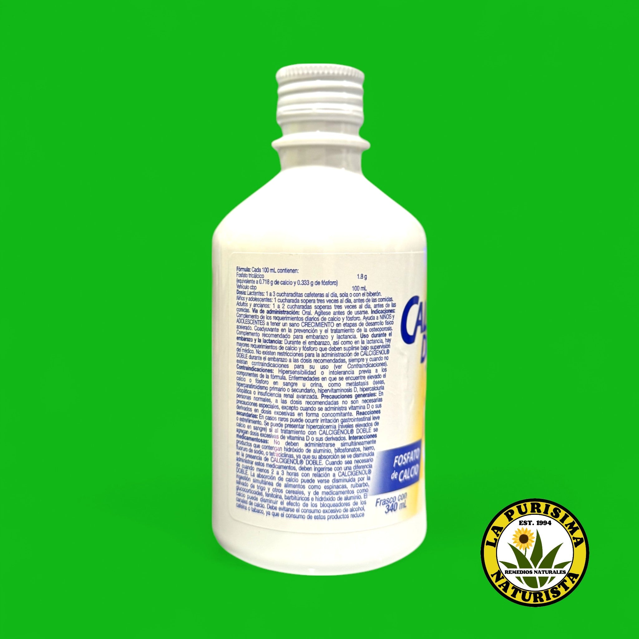CALCIGENOL DOBLE SUSPENCION 340 ML – LA PURISIMA NATURISTA